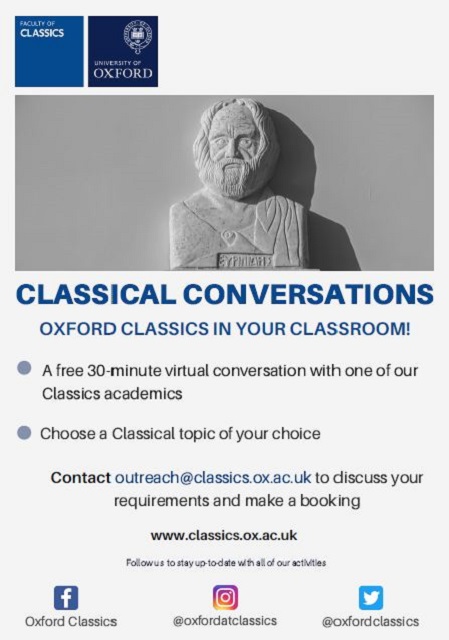 *Update March 2021* Classical Conversations | Faculty of Classics