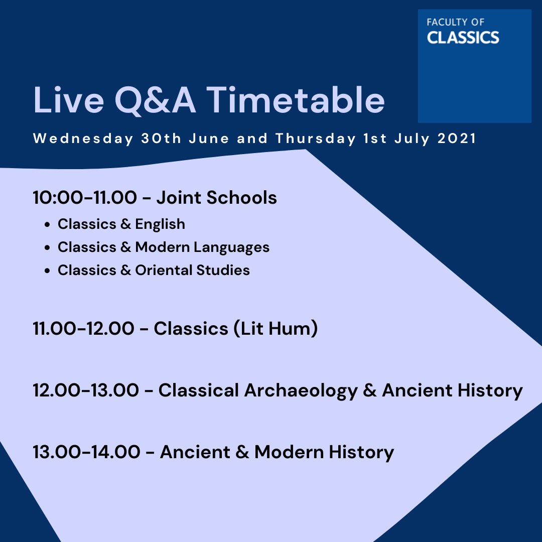 University Open Day 2021 Faculty Of Classics university-open-day-2021-faculty-of-classics