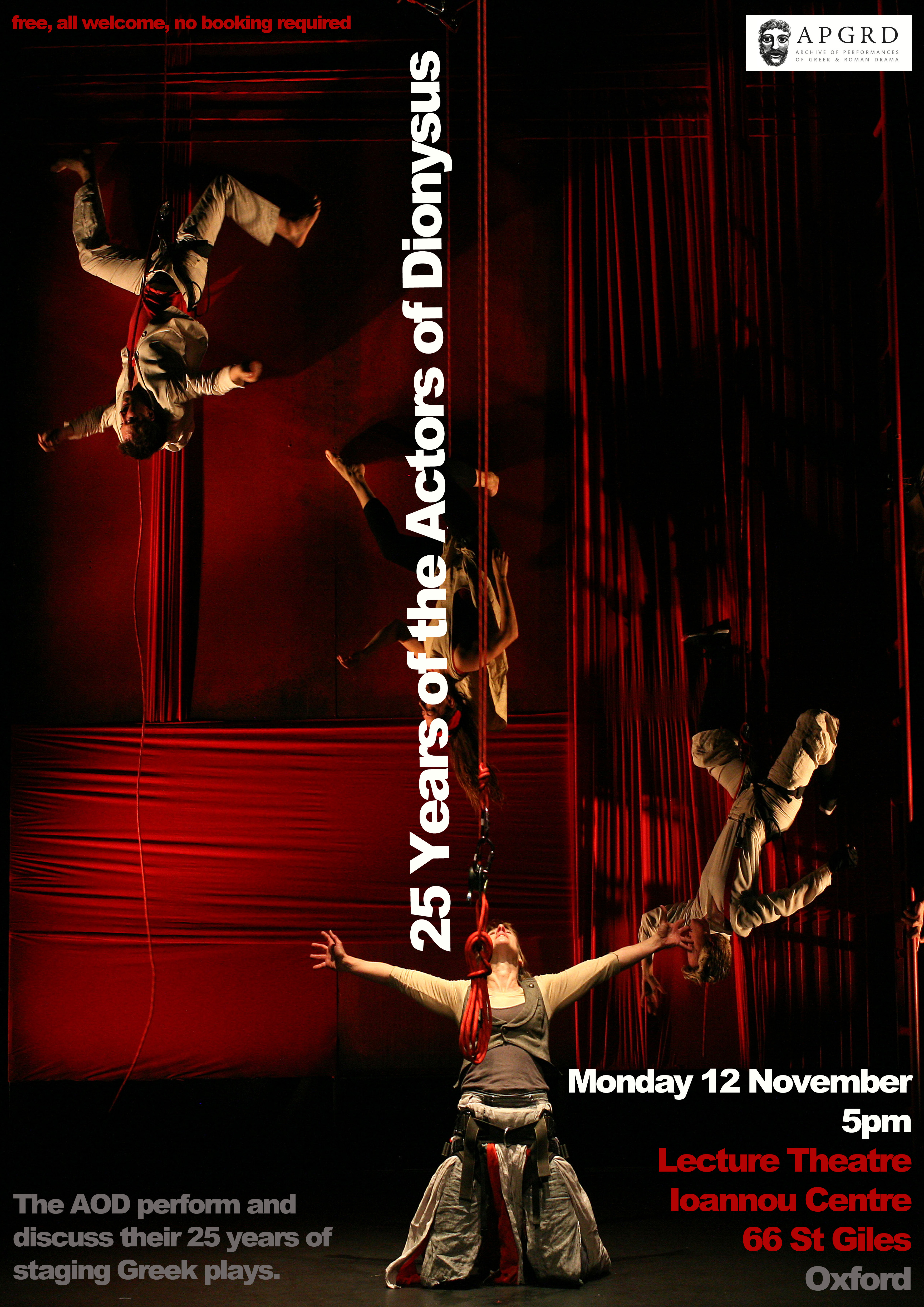 25 Years of The Actors of Dionysus | Faculty of Classics